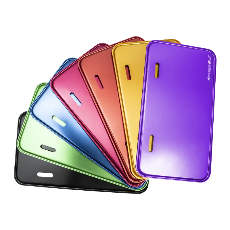 Anodized aluminum No. plate frame | SavageBull