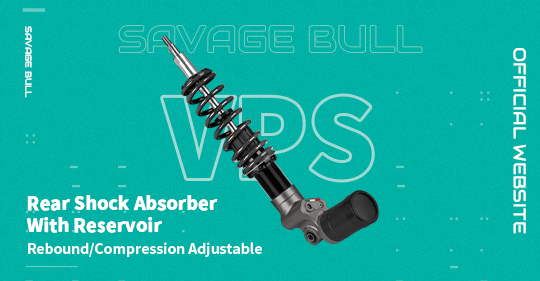 VPS Rebound/Compression Adjustable Rear Shock Absorber With Reservoir ...